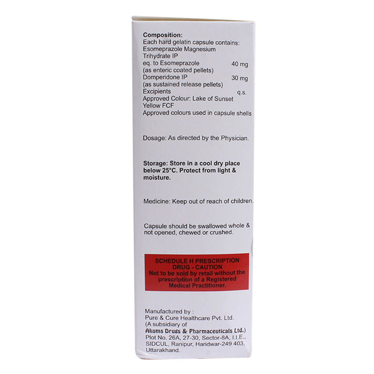 Esoz D 40 Capsule | Uses, Side Effects, Price | Apollo Pharmacy
