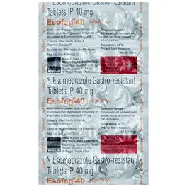 Esofag-40 Tablet | Uses, Side Effects, Price | Apollo Pharmacy