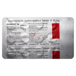 Esogress-40 Tablet 15's | Uses, Side Effects, Price | Apollo Pharmacy
