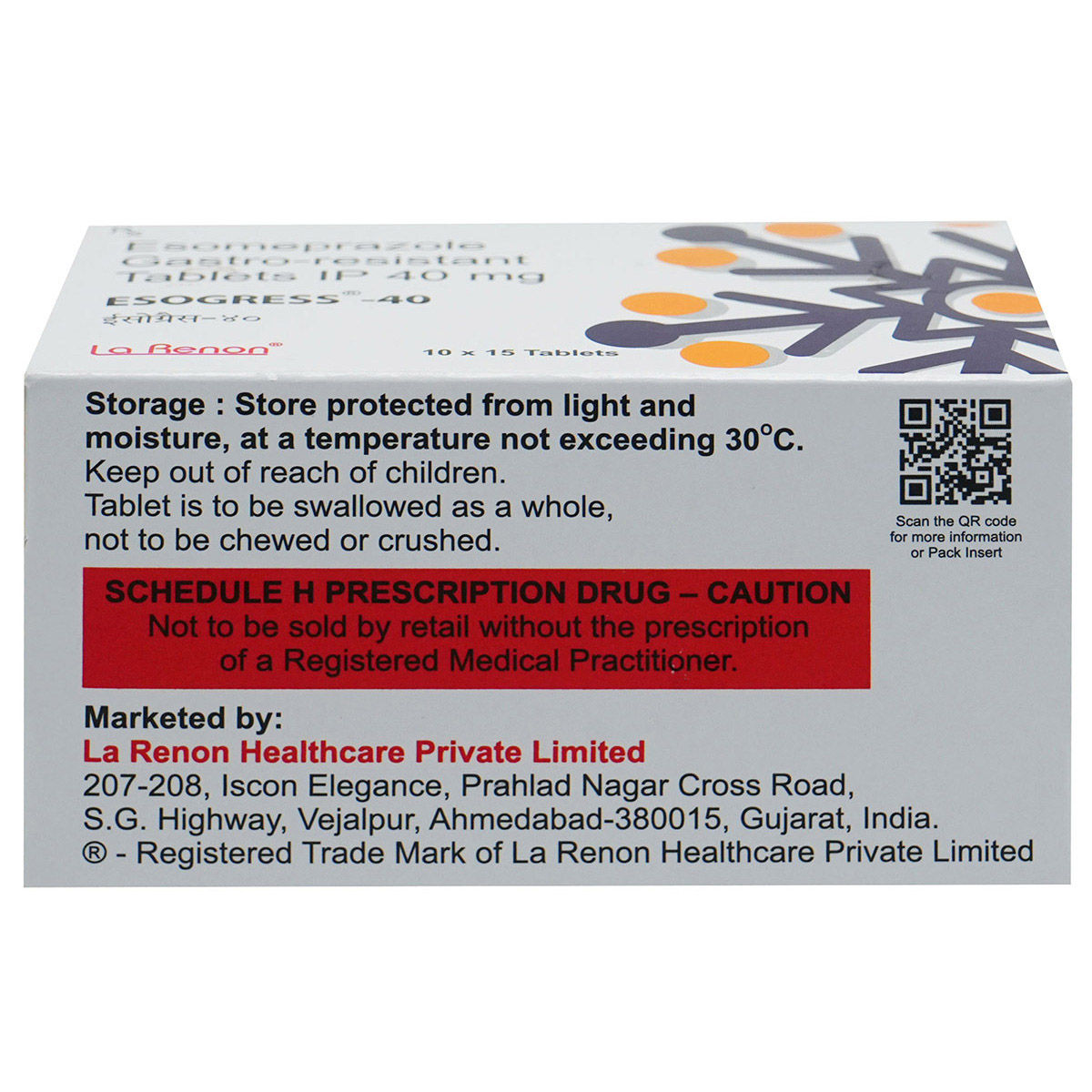 Esogress-40 Tablet 15's | Uses, Side Effects, Price | Apollo Pharmacy