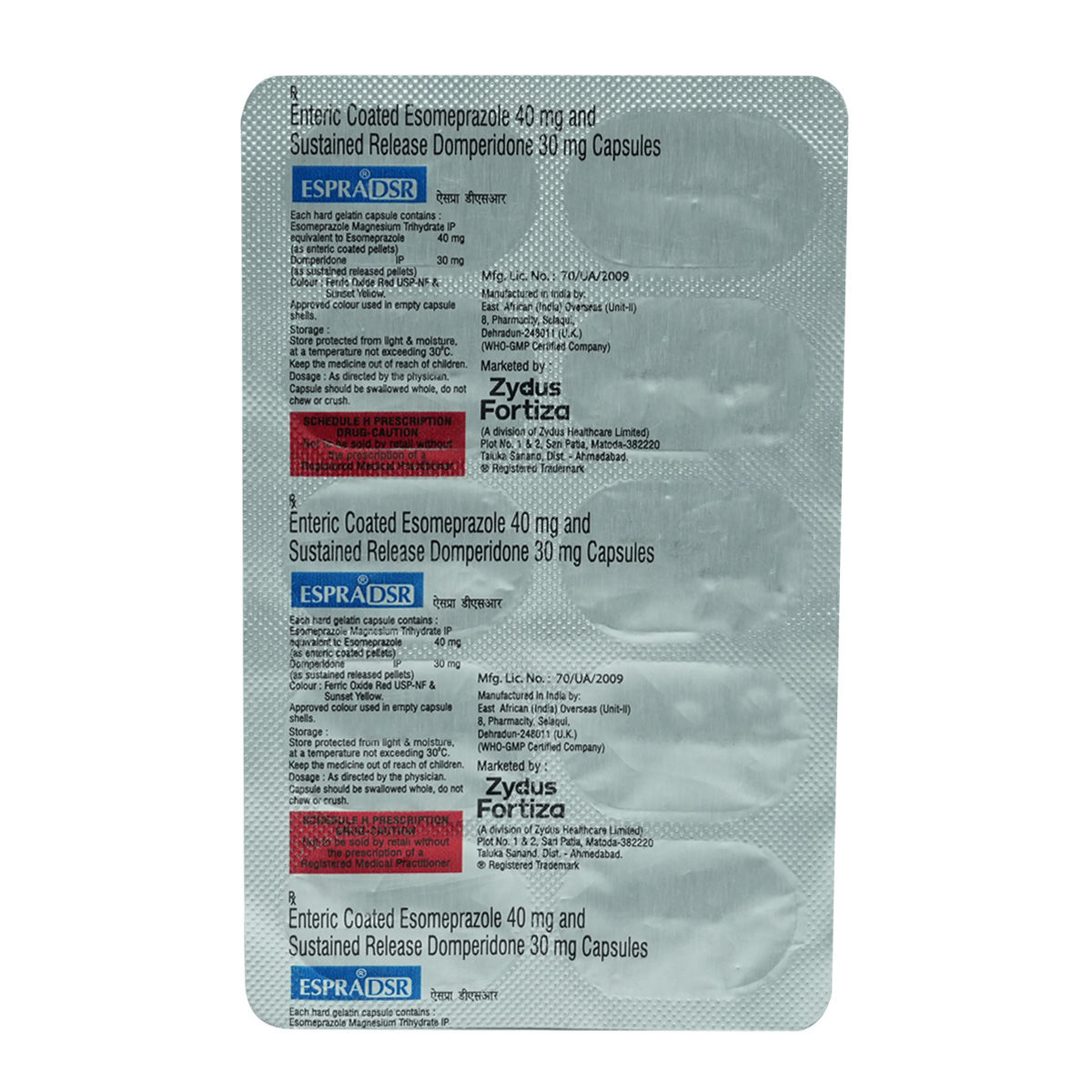 Espra DSR Capsule | Uses, Side Effects, Price | Apollo Pharmacy
