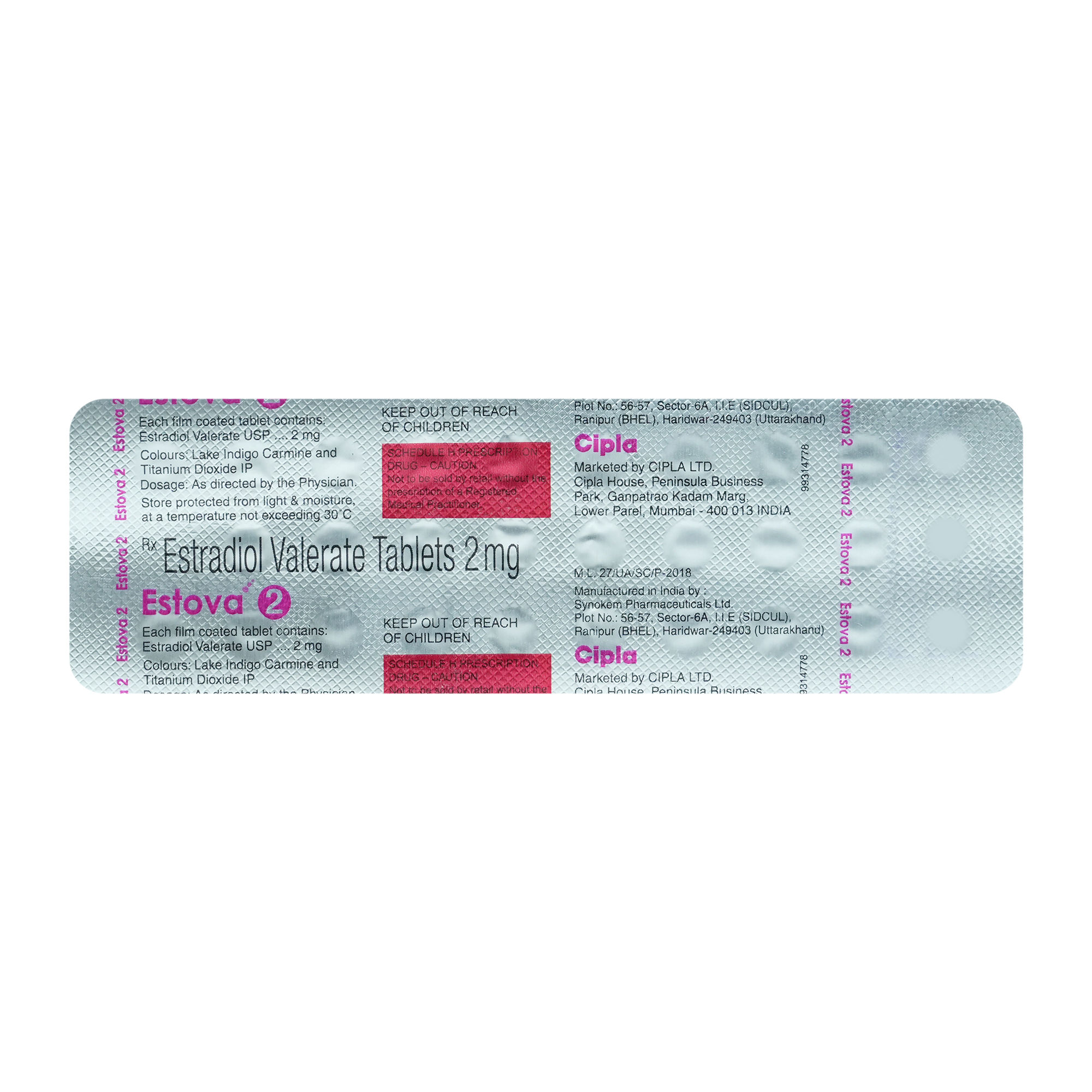 Estova 2mg Tablet | Uses, Side Effects, Price | Apollo Pharmacy