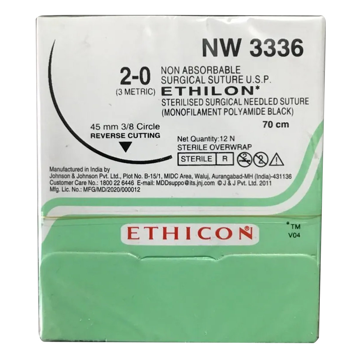 Buy Ethilon 2-0 3336 | 19 Minutes Delivery | Apollo Pharmacy