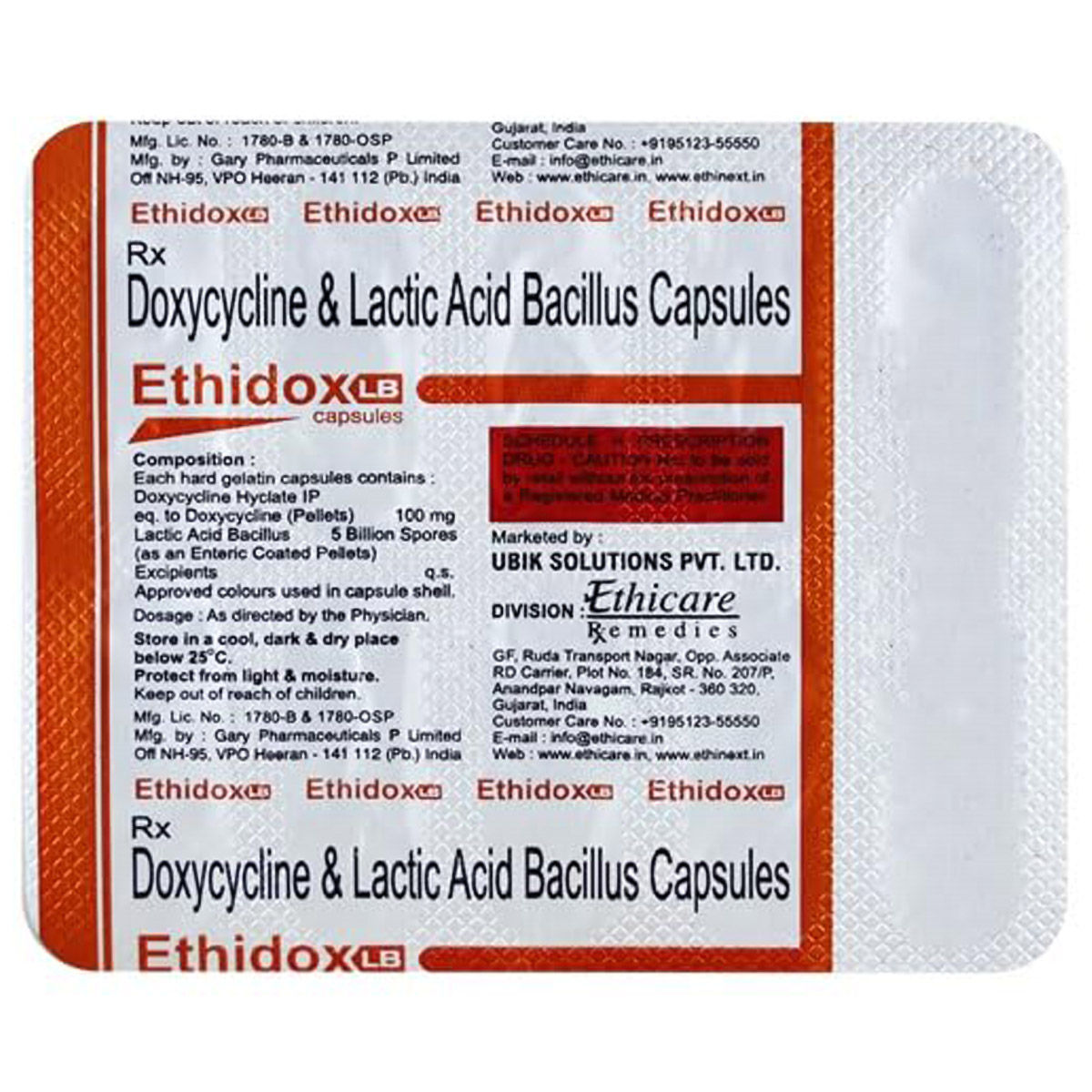 Ethidox LB Capsule | Uses, Side Effects, Price | Apollo Pharmacy