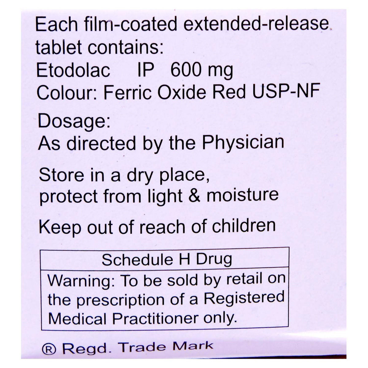 Etova ER 600 Tablet | Uses, Side Effects, Price | Apollo Pharmacy