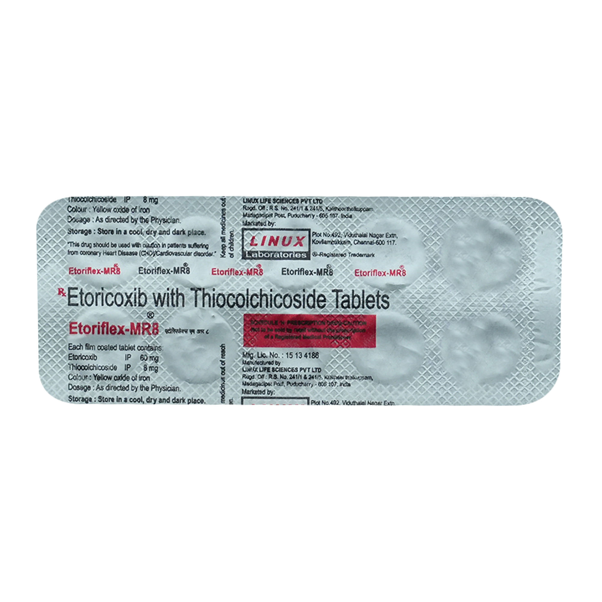 Etoriflex-MR 8 Tablet 10's Price, Uses, Side Effects, Composition ...