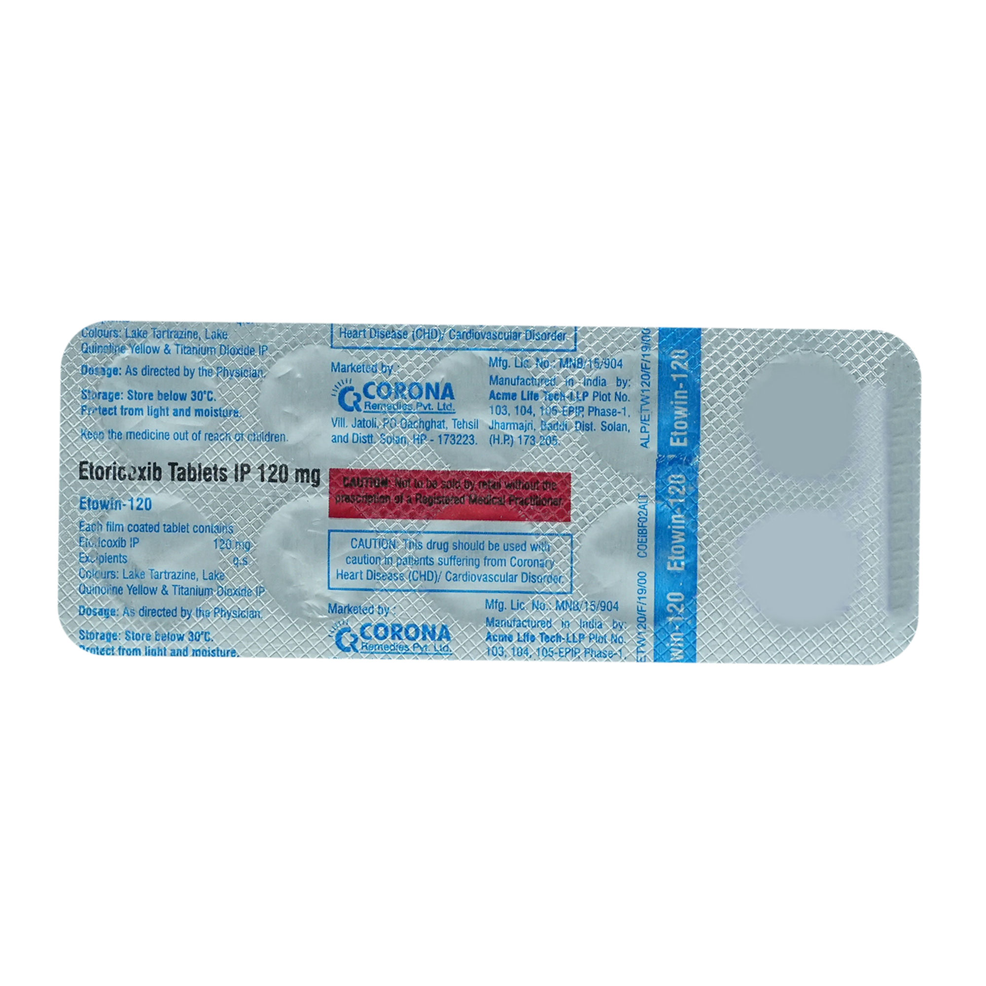 Etowin-120 Tablet 10's Price, Uses, Side Effects, Composition - Apollo ...