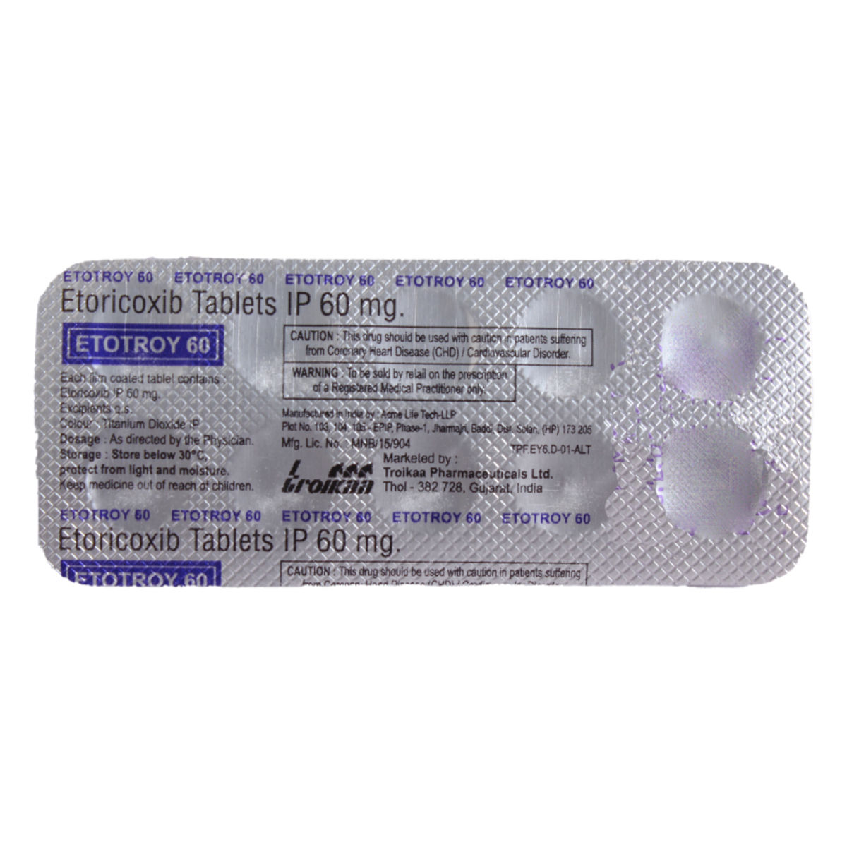 Etotroy 60 Tablet 10's Price, Uses, Side Effects, Composition - Apollo ...