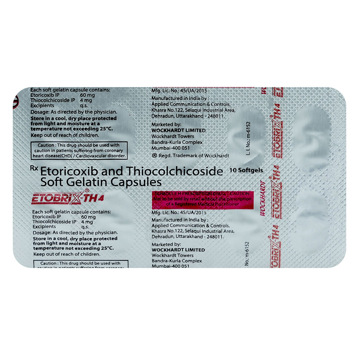 Etobrix-TH4 Softgel Capsule | Uses, Side Effects, Price | Apollo Pharmacy