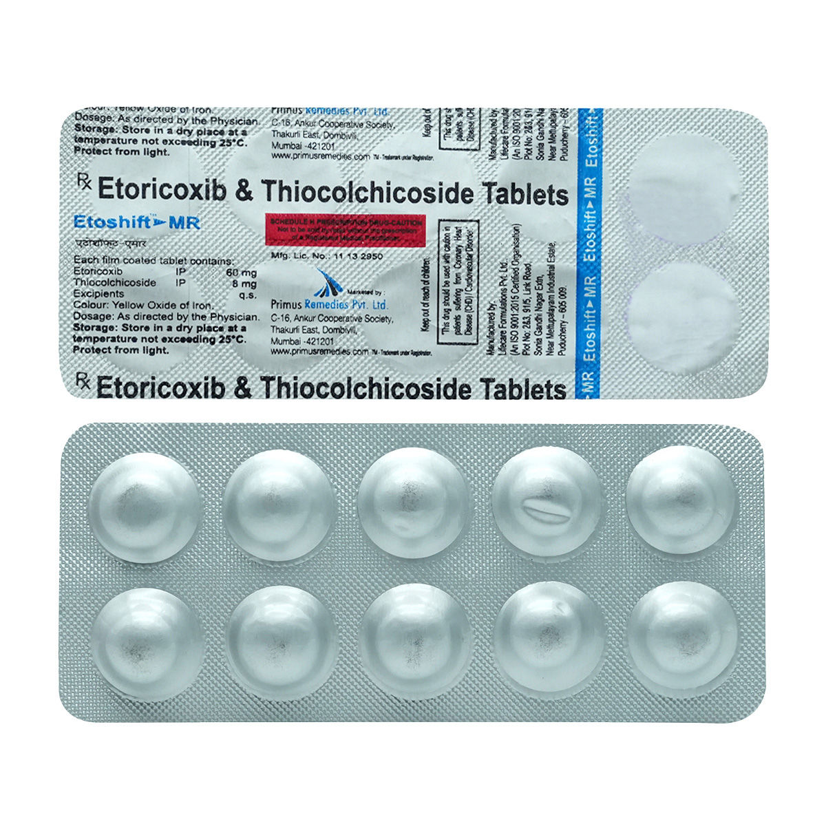 Etoshift-MR 8 mg Tablet 10's Price, Uses, Side Effects, Composition ...