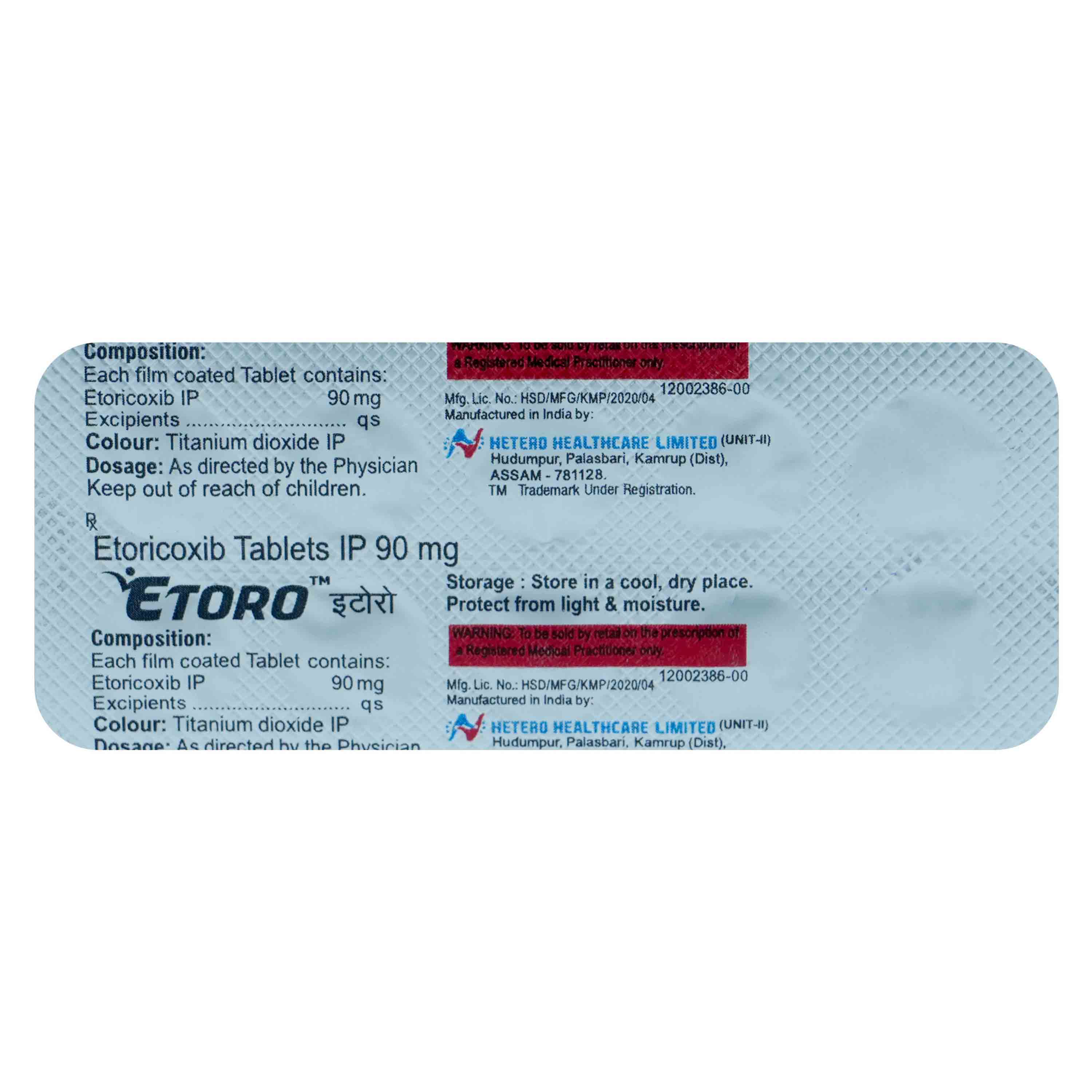 Etoro Tablet | Uses, Side Effects, Price | Apollo Pharmacy