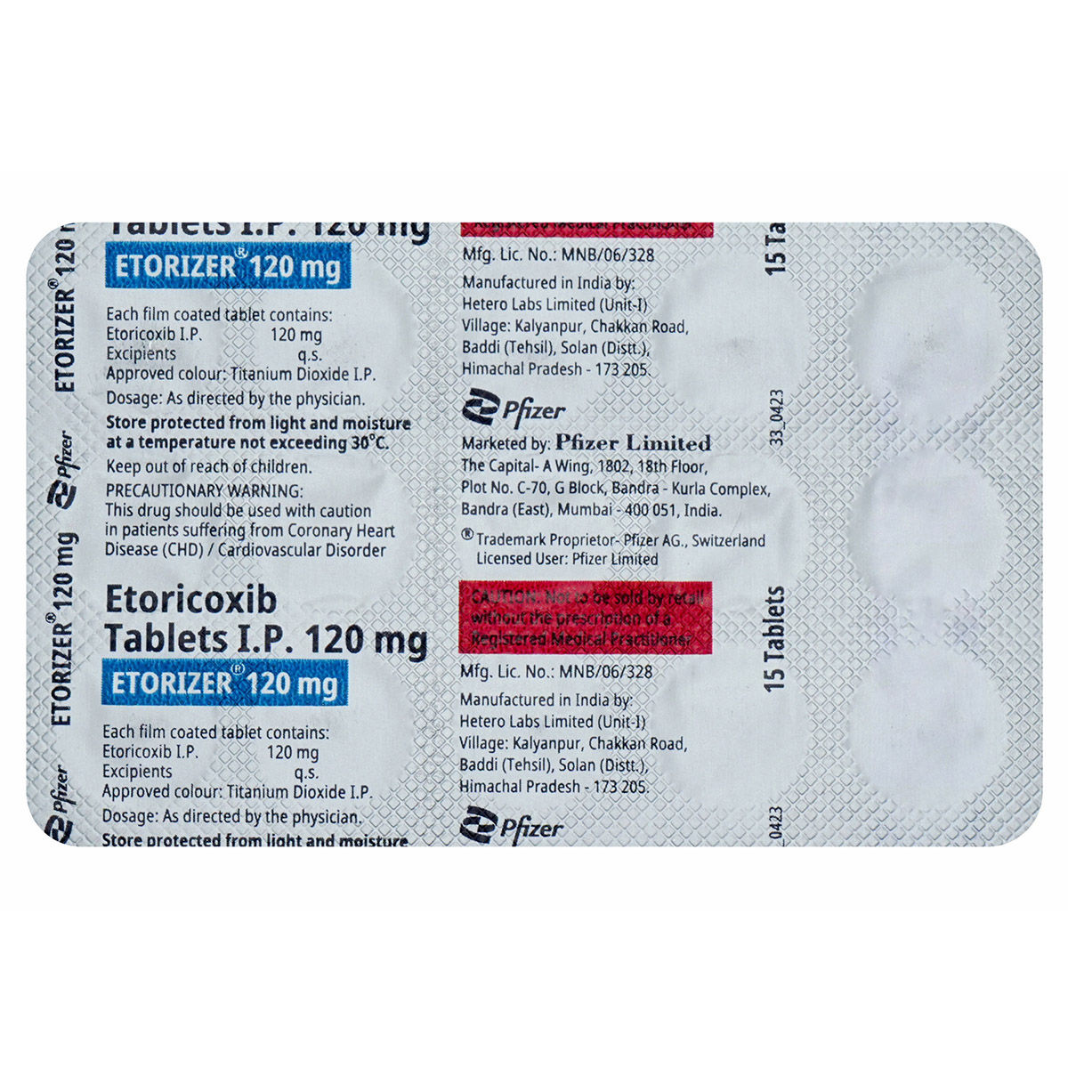 Etorizer 120 mg Tablet | Uses, Side Effects, Price | Apollo Pharmacy