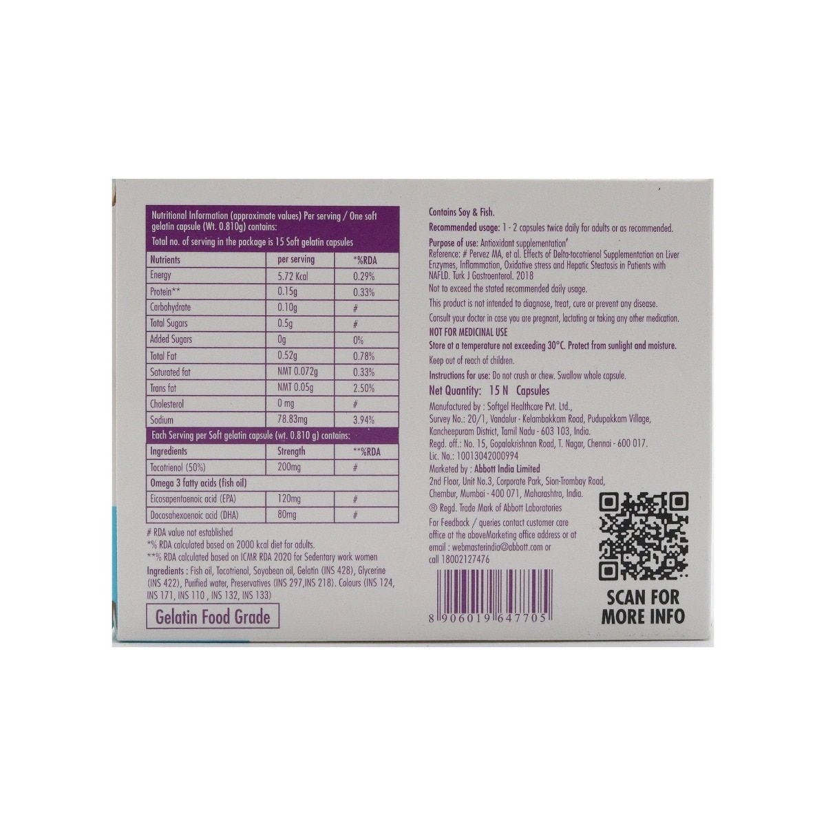 Evitol Capsule 15's Price, Uses, Side Effects, Composition - Apollo ...