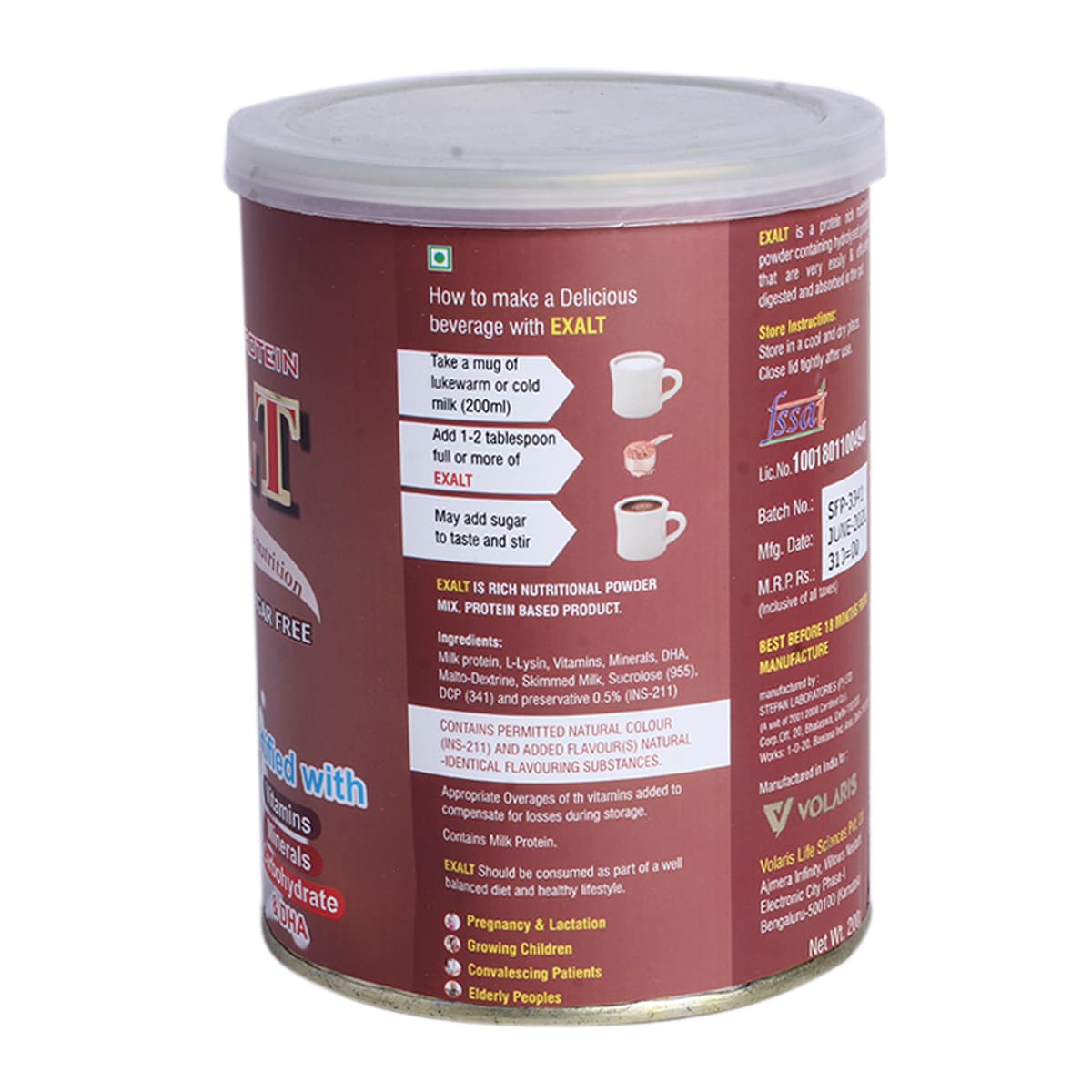 Exalt Sugar Free Chocolate Powder 200 gm Price, Uses, Side Effects ...