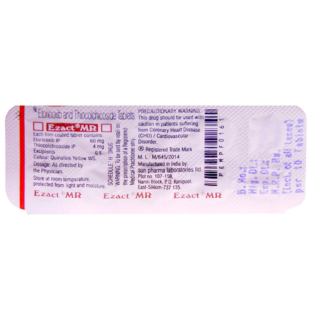 Ezact MR Tablet 10's Price, Uses, Side Effects, Composition - Apollo ...