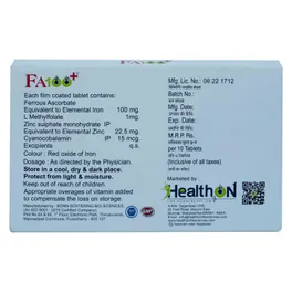 Buy FA 100 Plus Tablet | 19 Minutes Delivery | Apollo Pharmacy