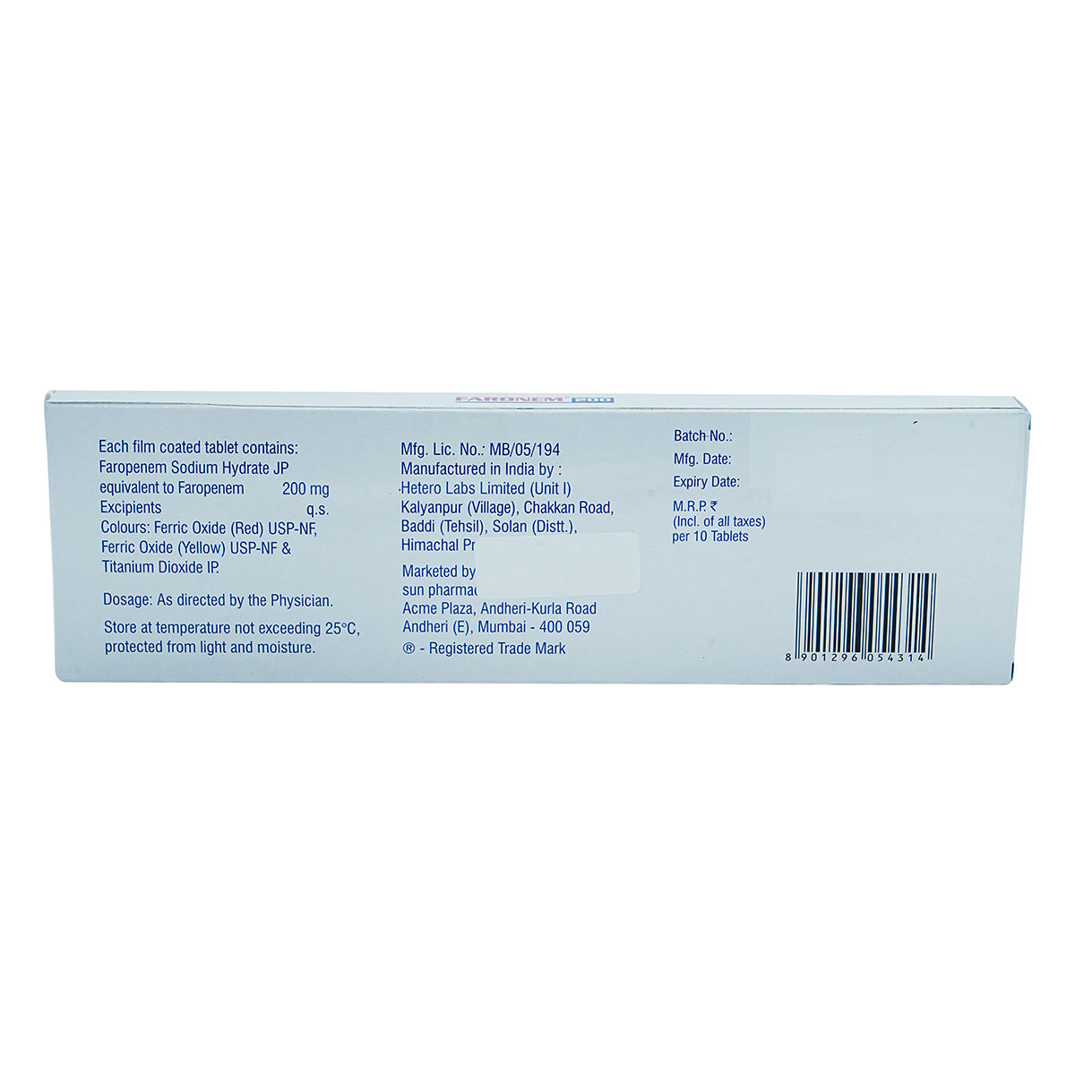 Faronem 200 Tablet | Uses, Side Effects, Price | Apollo Pharmacy
