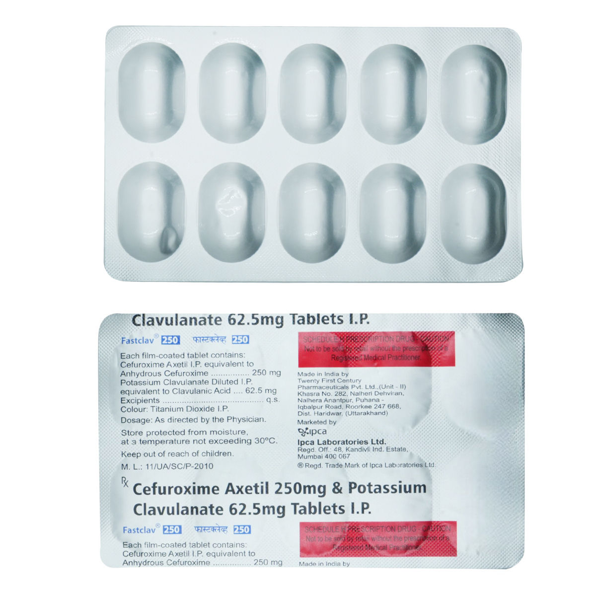 Fastclav 250 Tablet | Uses, Side Effects, Price | Apollo Pharmacy