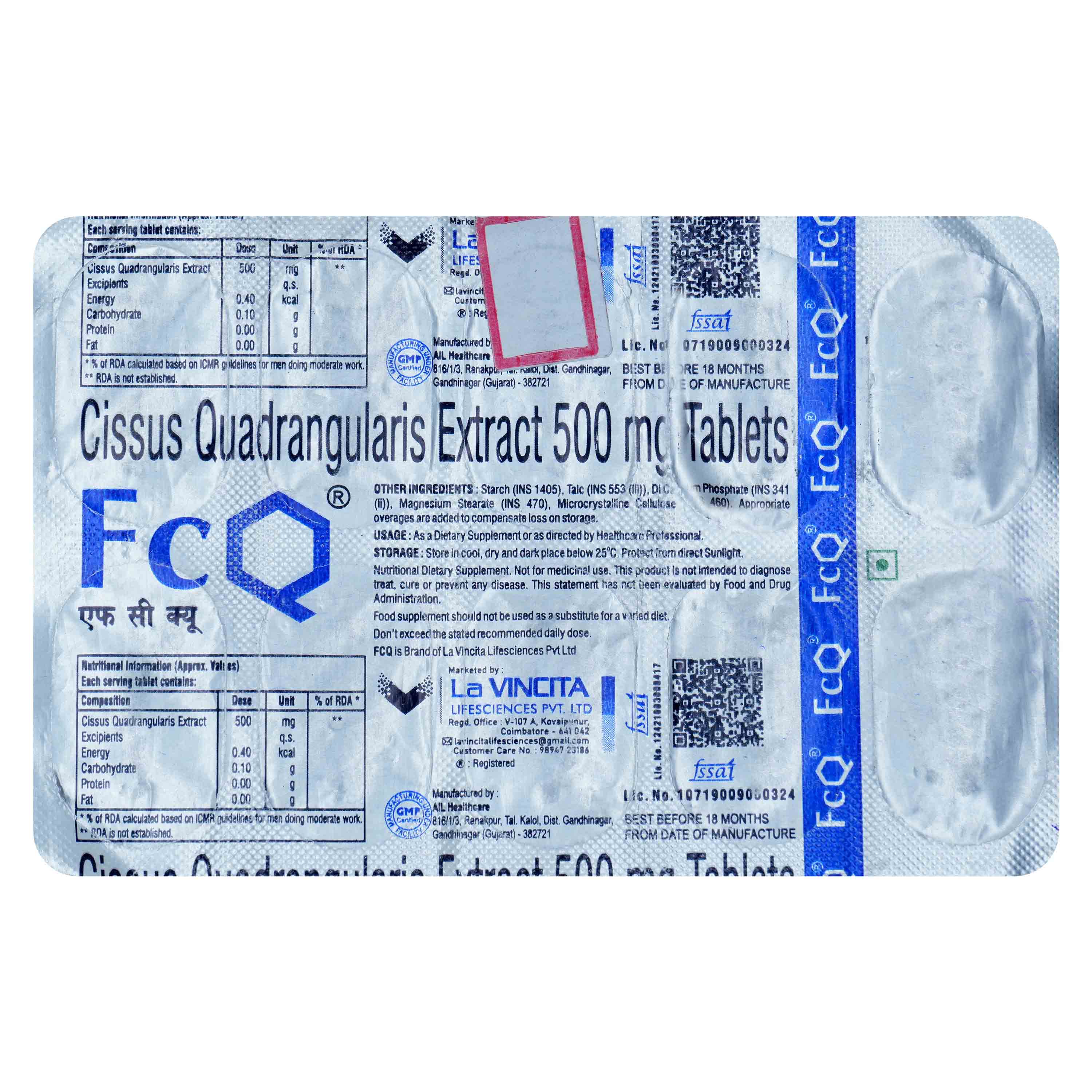 FCQ 500 mg Tablet | Uses, Side Effects, Price | Apollo Pharmacy