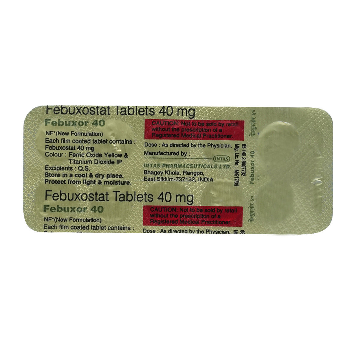 Febuxor 40 Tablet 10's Price, Uses, Side Effects, Composition - Apollo ...