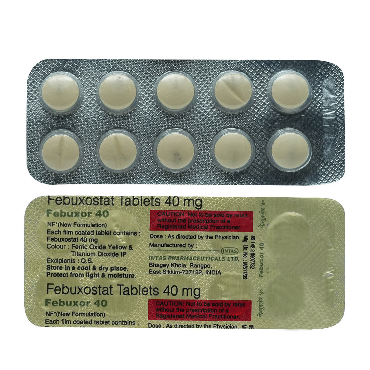 Febuxor 40 Tablet 10's Price, Uses, Side Effects, Composition - Apollo ...