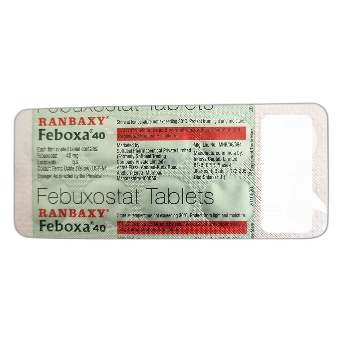 Feboxa 40 Tablet | Uses, Side Effects, Price | Apollo Pharmacy