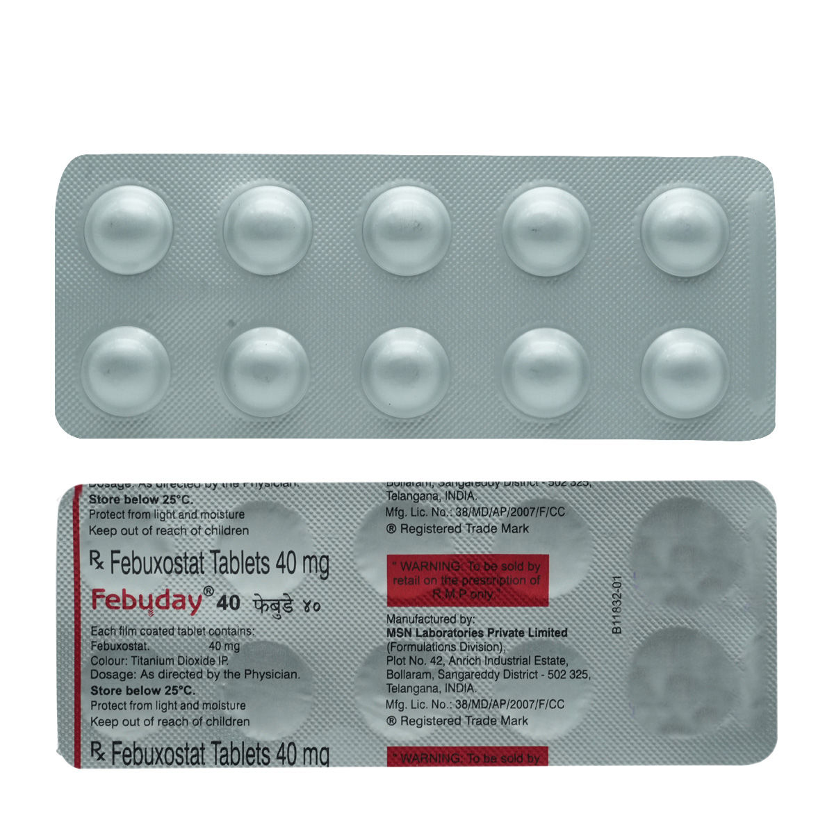 FEBUDAY 40 TABLET 10's Price, Uses, Side Effects, Composition - Apollo ...