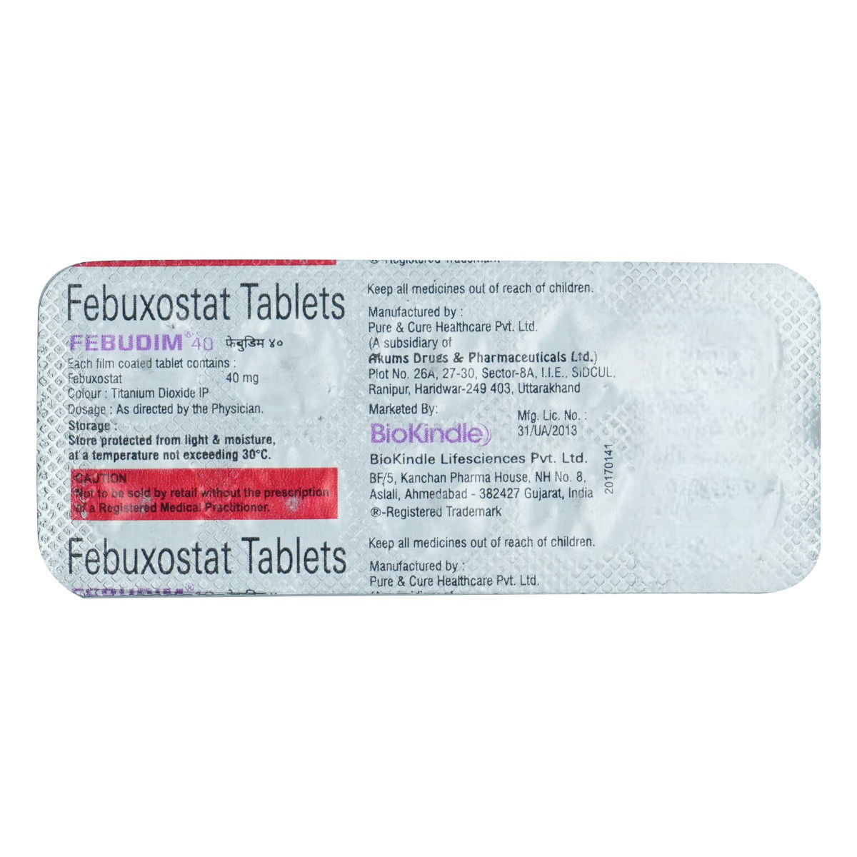 Febudim 40mg Tablet | Uses, Side Effects, Price | Apollo Pharmacy