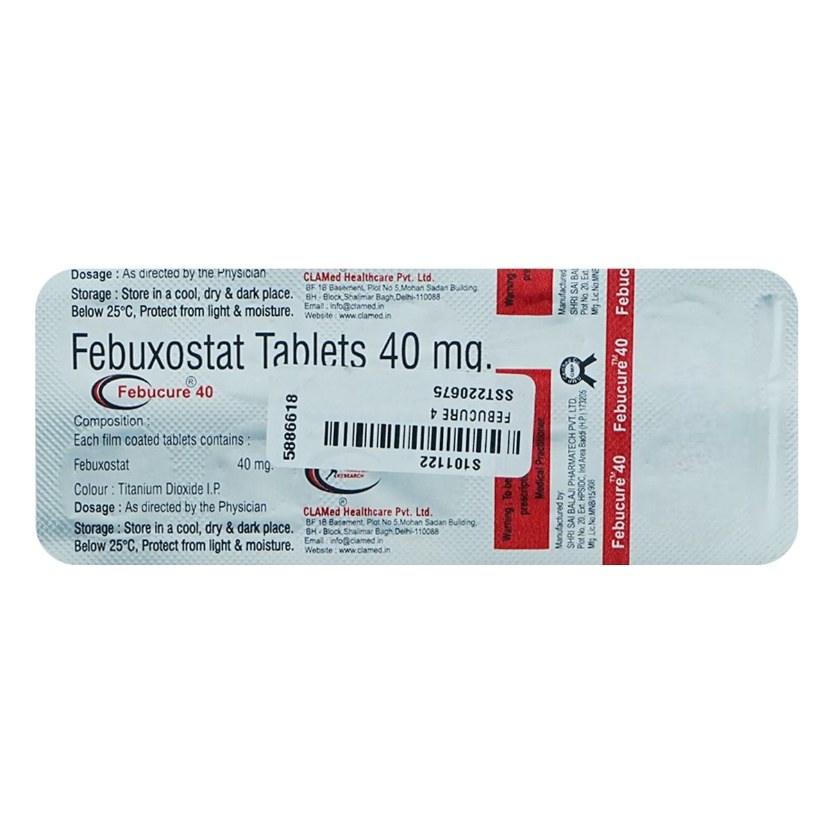 Febucure 40 Tablet | Uses, Side Effects, Price | Apollo Pharmacy