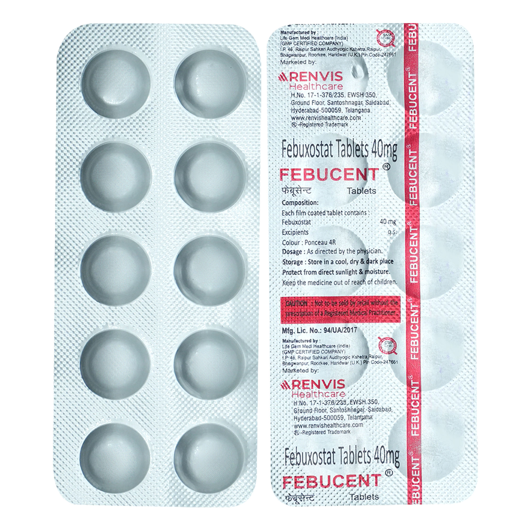 Febucent 40 mg Tablet | Uses, Side Effects, Price | Apollo Pharmacy