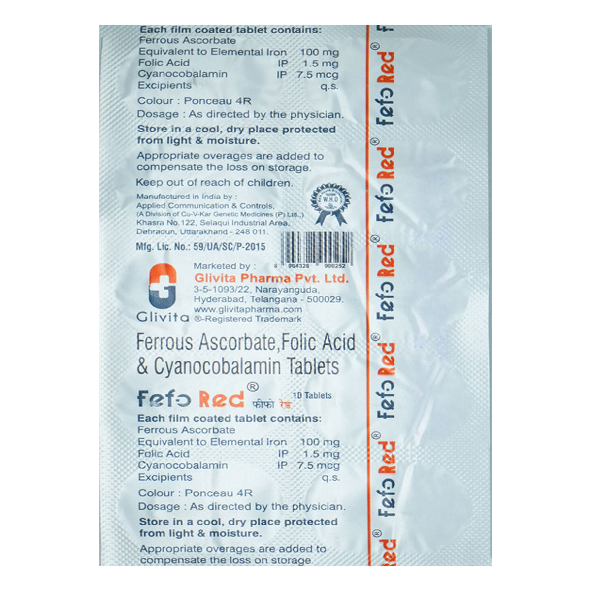 Fefo Red Tablet | Uses, Side Effects, Price | Apollo Pharmacy
