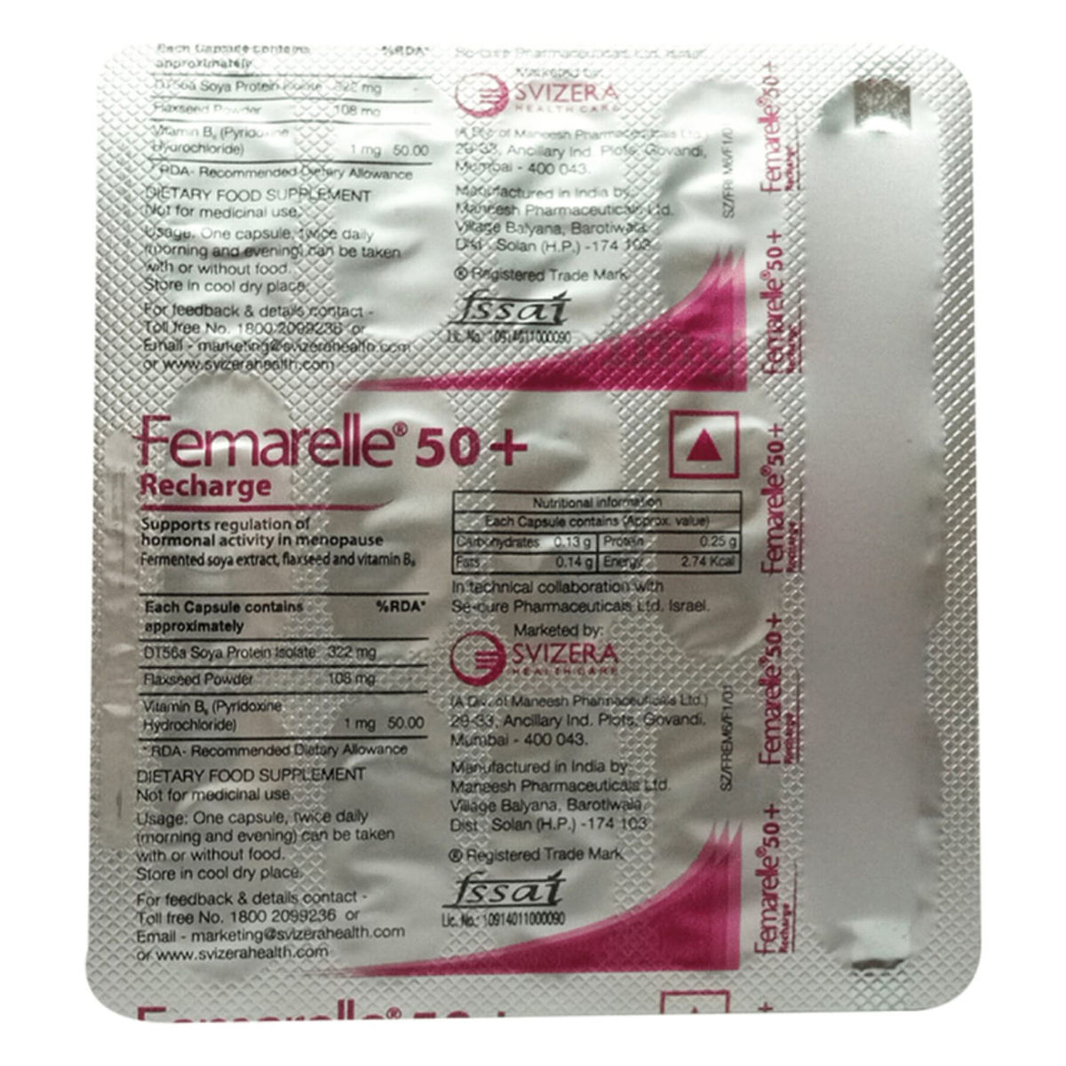 Femarelle 50 Plus Recharge Capsule | Uses, Side Effects, Price | Apollo ...