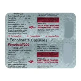 Fenobate 200 mg Capsule | Uses, Side Effects, Price | Apollo Pharmacy
