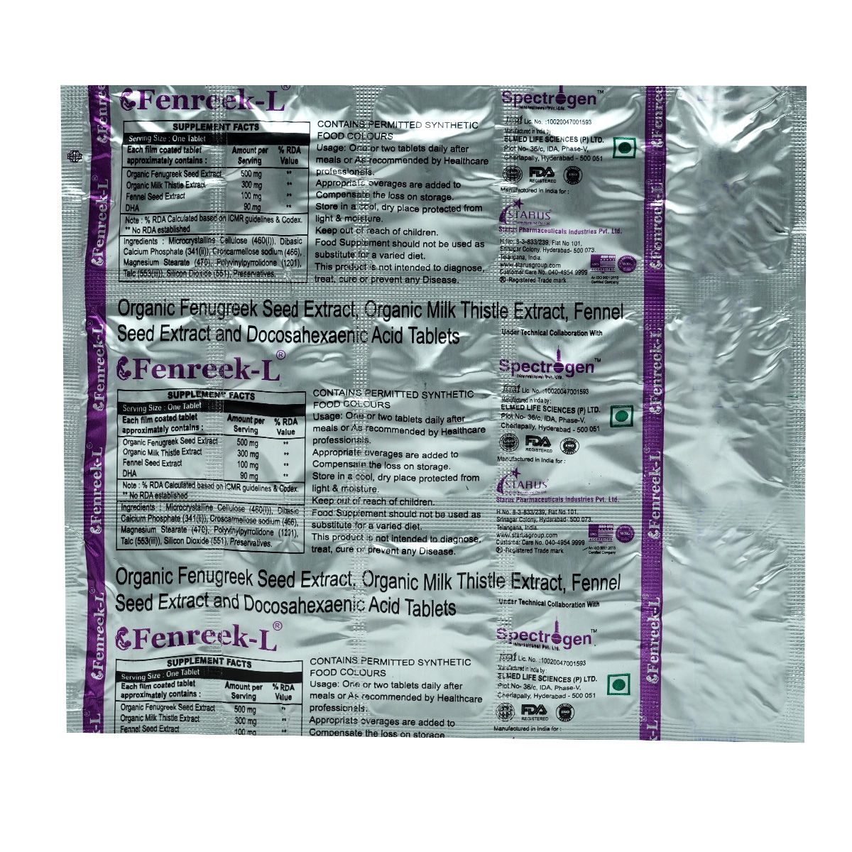 Fenreek-L Tablet 15's Price, Uses, Side Effects, Composition - Apollo ...