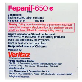 Fepanil-650 Tablet | Uses, Side Effects, Price | Apollo Pharmacy