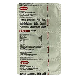 Ferroin Tablet | Uses, Side Effects, Price | Apollo Pharmacy