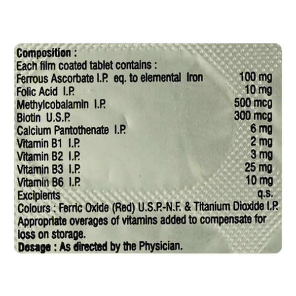 Ferroin Tablet | Uses, Side Effects, Price | Apollo Pharmacy