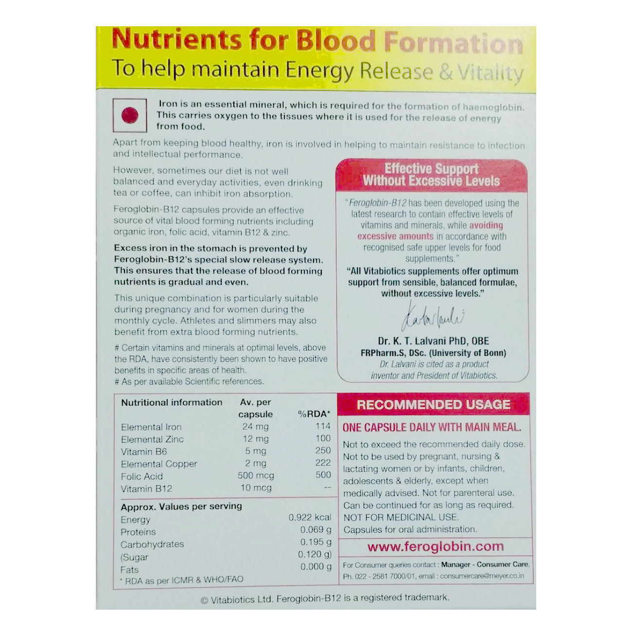 Feroglobin B12 Capsule | Uses, Side Effects, Price | Apollo Pharmacy