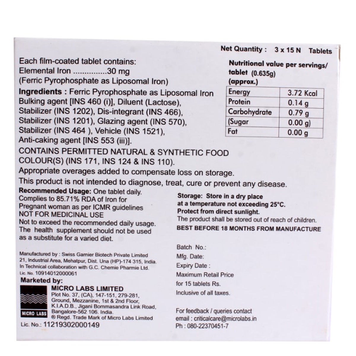 Ferisome Tablet 15's Price, Uses, Side Effects, Composition - Apollo ...