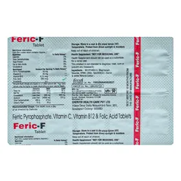 Feric-F Tablet | Uses, Side Effects, Price | Apollo Pharmacy