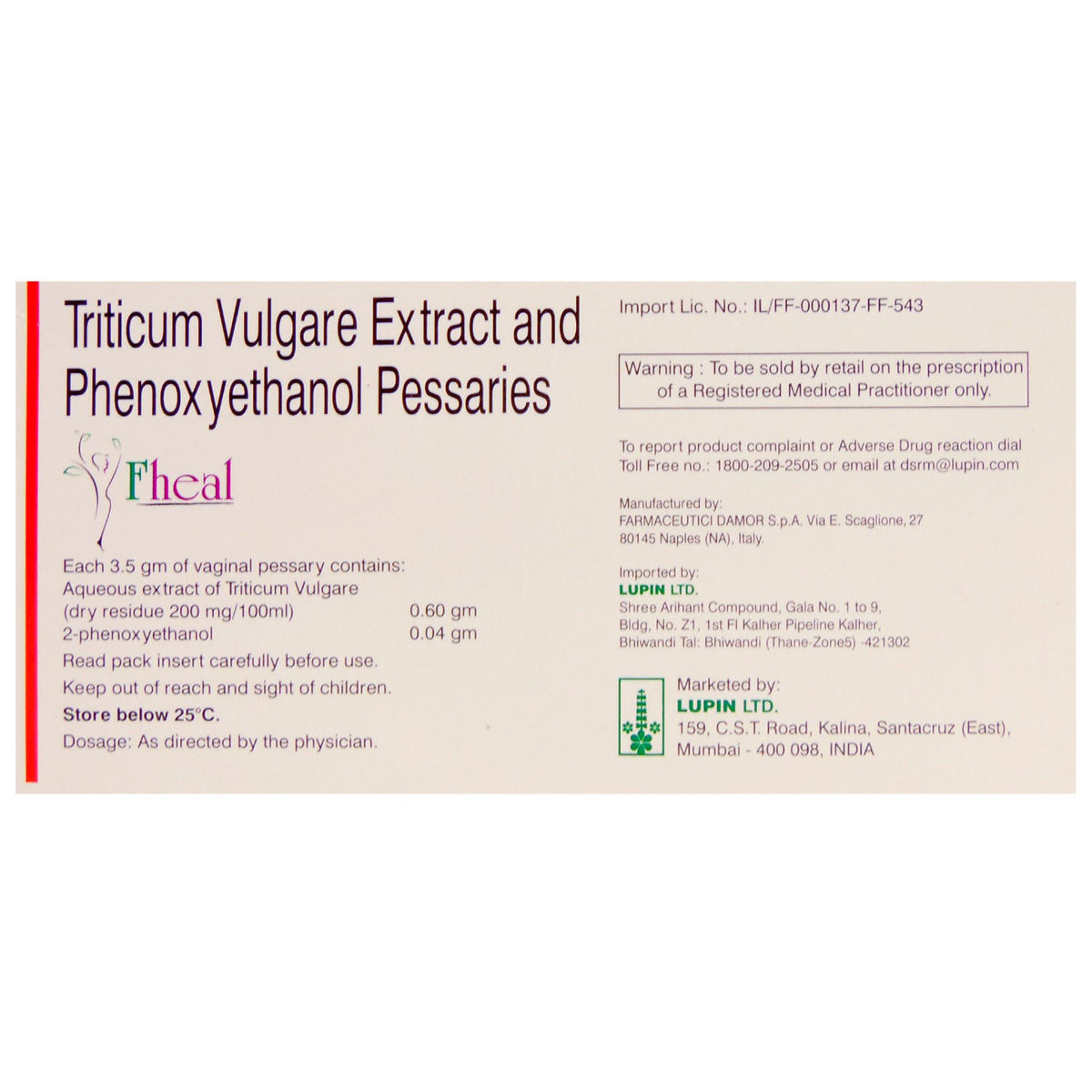Fheal Pessaries | Uses, Side Effects, Price | Apollo Pharmacy