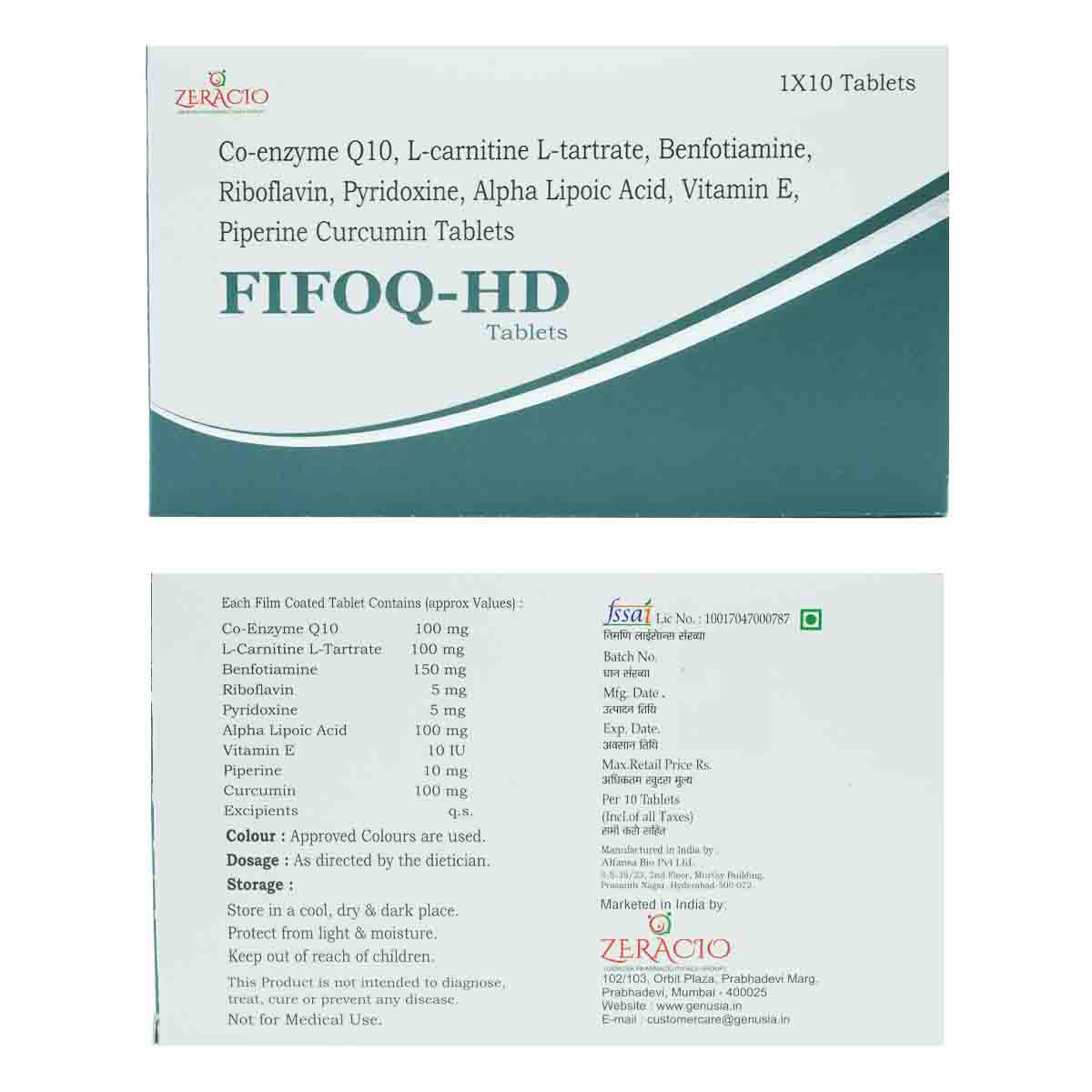 Fifoq-Hd Tablet 10's Price, Uses, Side Effects, Composition - Apollo ...