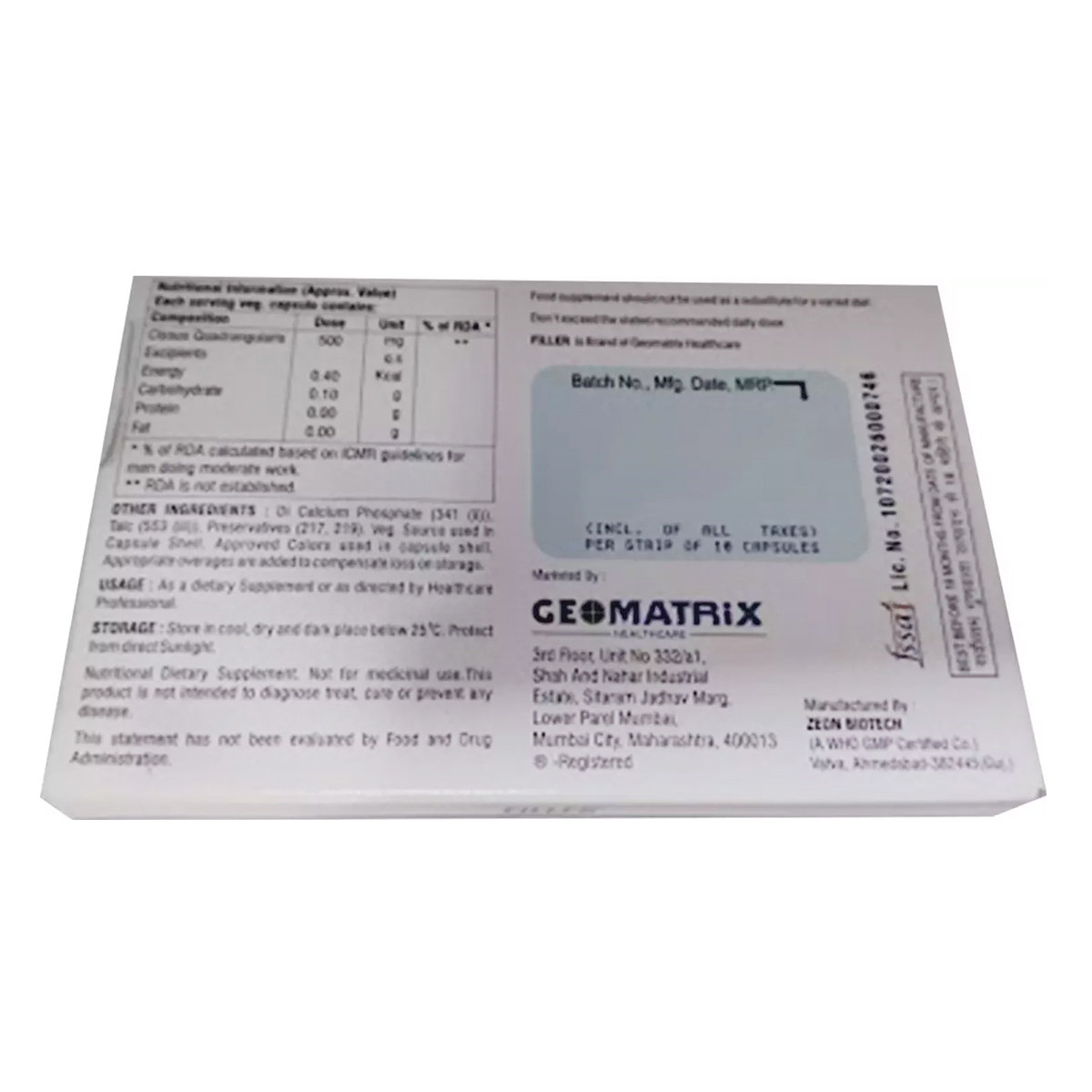 Buy Filler Capsule online | Uses, Side Effects, Price and substitutes ...
