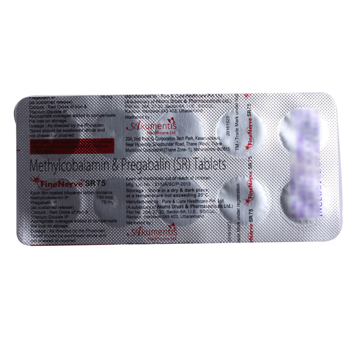 FineNerve SR 75 Tablet 10's Price, Uses, Side Effects, Composition ...