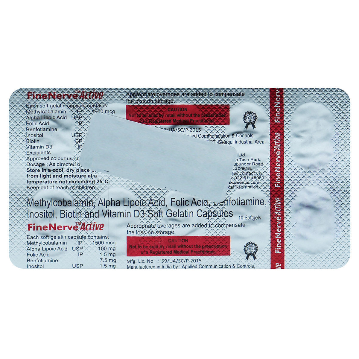 Buy Finenerve Active Softgel Capsule | 19 Minutes Delivery | Apollo ...