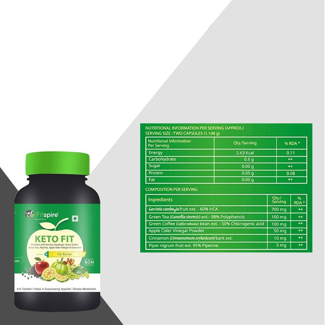 Fitspire Keto Fit, 60 Capsules Price, Uses, Side Effects, Composition ...