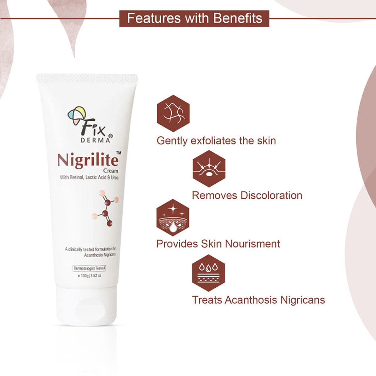 Fixderma Nigrilite Cream 100 gm Price, Uses, Side Effects, Composition ...