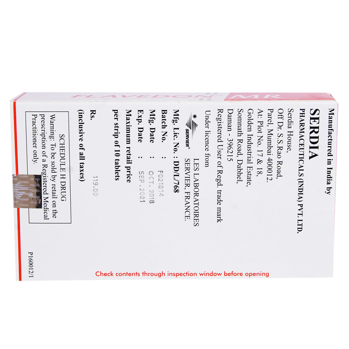 Flavedon MR Tablet 10's Price, Uses, Side Effects, Composition - Apollo ...