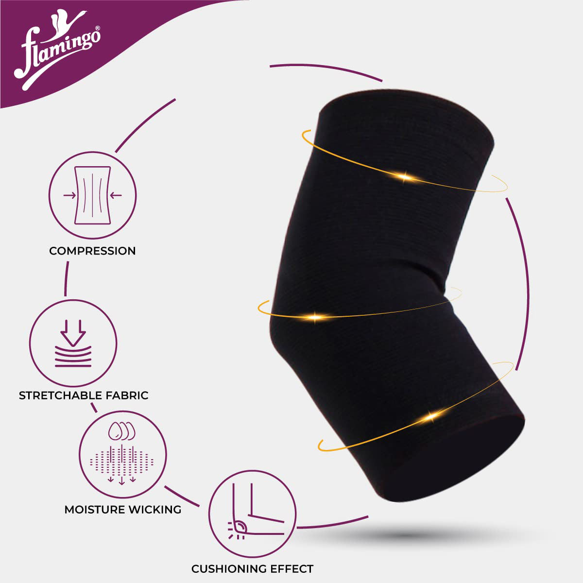 Flamingo Elbow Support Medium, 1 Count Price, Uses, Side Effects ...