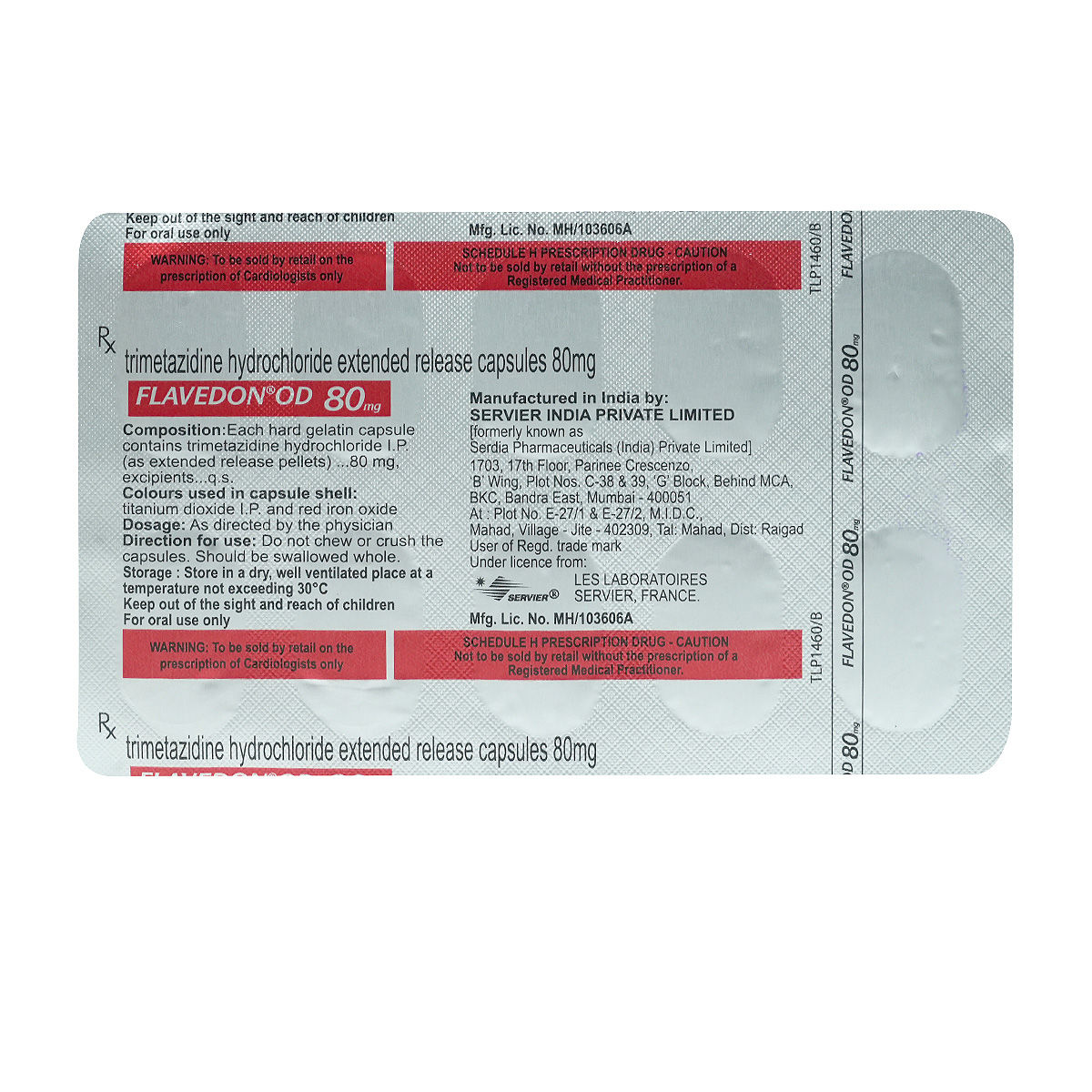Flavedon Od 80Mg Capsule | Uses, Side Effects, Price | Apollo Pharmacy